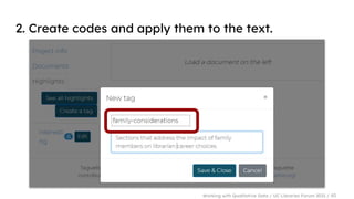 Cleaning Quantitative Data and Coding Qualitative Data | PPT