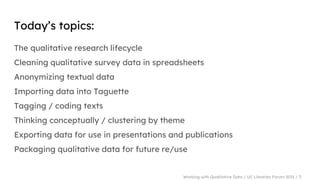Cleaning Quantitative Data and Coding Qualitative Data | PPT