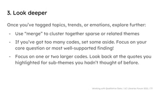 Cleaning Quantitative Data and Coding Qualitative Data | PPT