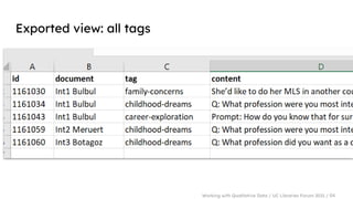 Cleaning Quantitative Data and Coding Qualitative Data | PPT