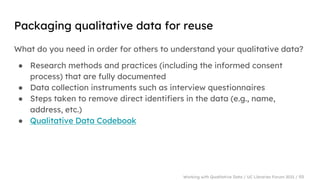 Cleaning Quantitative Data and Coding Qualitative Data | PPT
