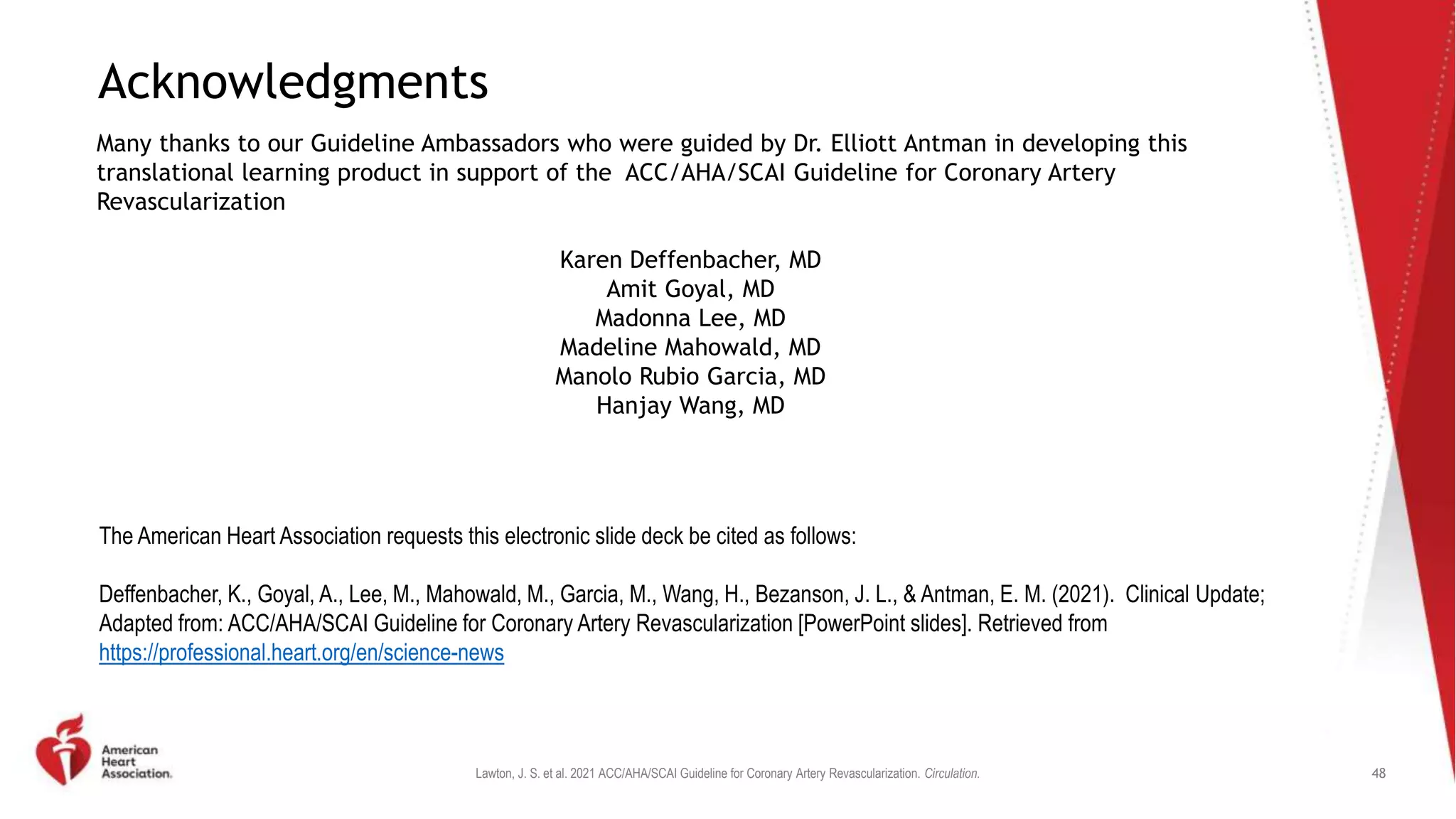 2021 Coronary Artery Revascularization Clinical Update.pptx