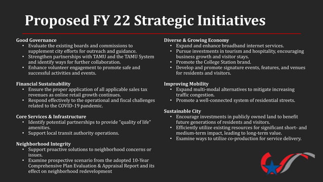 2021 City Council Strategic Plan | PPTX