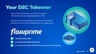 7-Step D2C Distribution Takeover Approach | Flowprime | PPT