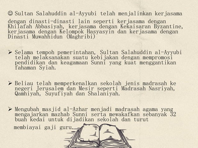 Kegemilangan Dinasti Ayyubiyah ketika Zaman Pemerintahan Sultan ...