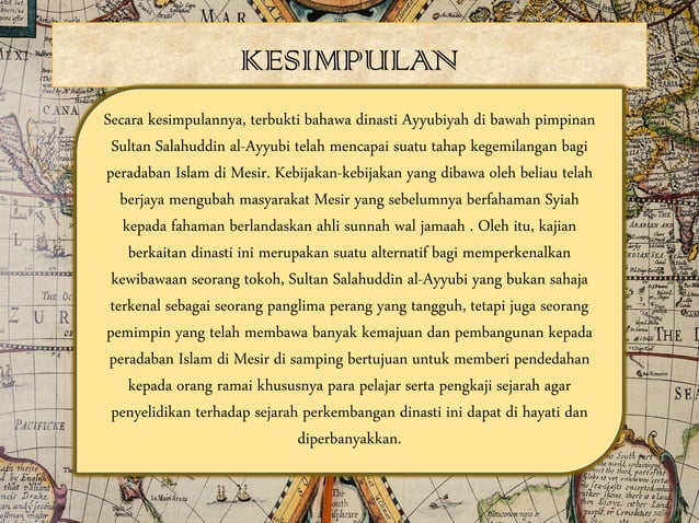 Kegemilangan Dinasti Ayyubiyah ketika Zaman Pemerintahan Sultan ...