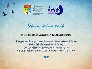Penguasaan Jumlah Fi'liyyah dalam Kalangan Pelajar Tahun 2 Program ...