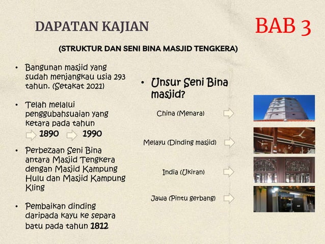 Sejarah Penubuhan Masjid Tengkera dan Peranannya dalam Perkembangan ...