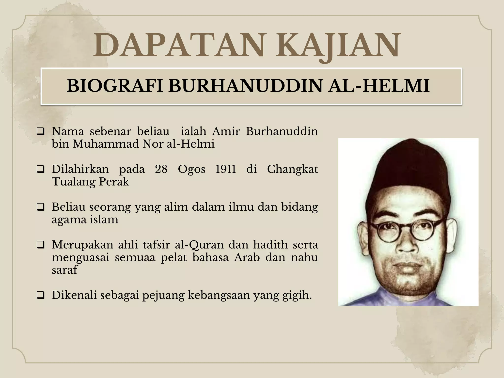Kebangsaan Melayu menurut Burhanuddin al-Helmi | PDF