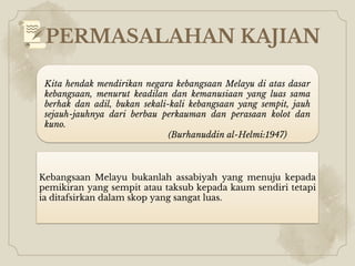 Kebangsaan Melayu menurut Burhanuddin al-Helmi | PPT