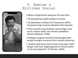 Kritikan Sosial dalam Filem P. Ramlee | PPT