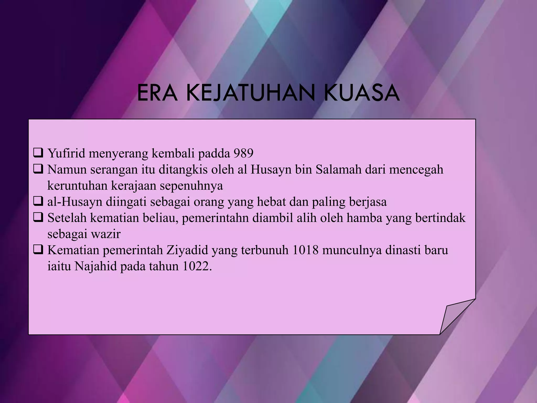 Sejarah Penubuhan Dinasti Ziyadid | PPT