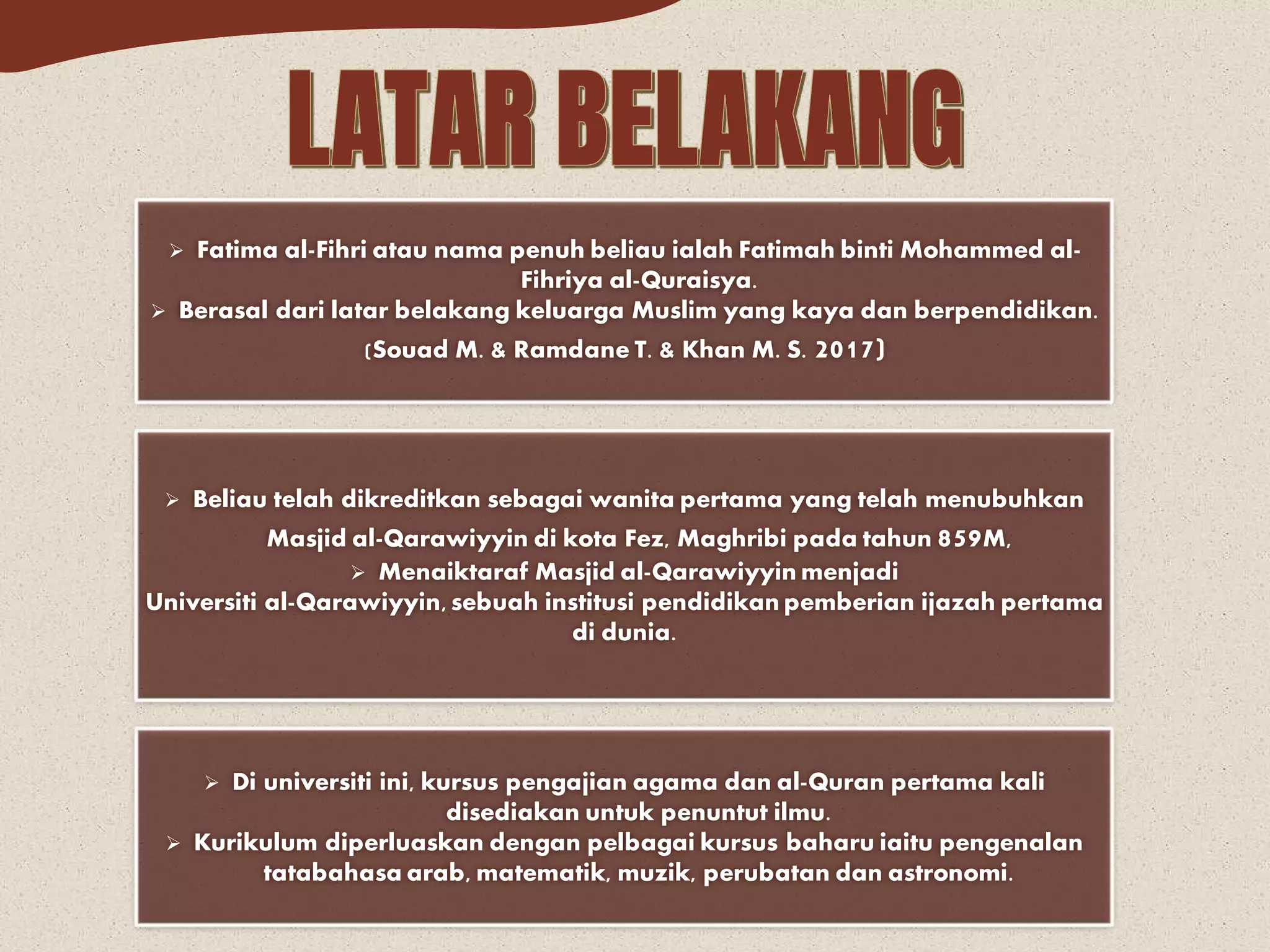 Biografi Fatima al-Fihri: Peranan dalam Penubuhan Universiti al ...