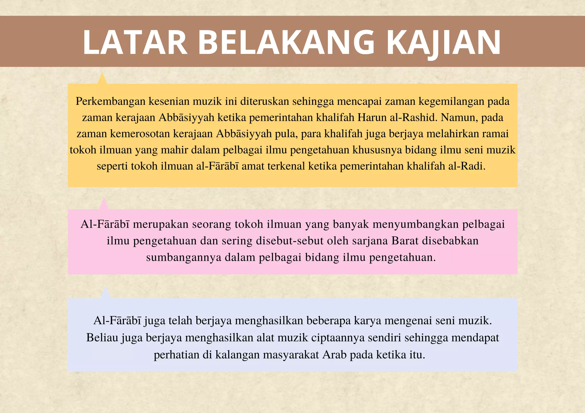 Sejarah Tokoh Kesenian Islam: Perkembangan Kesenian Muzik oleh al ...