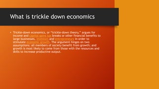 2021 Election| Trickle-Down Economics| Justin Trudeau | PPT