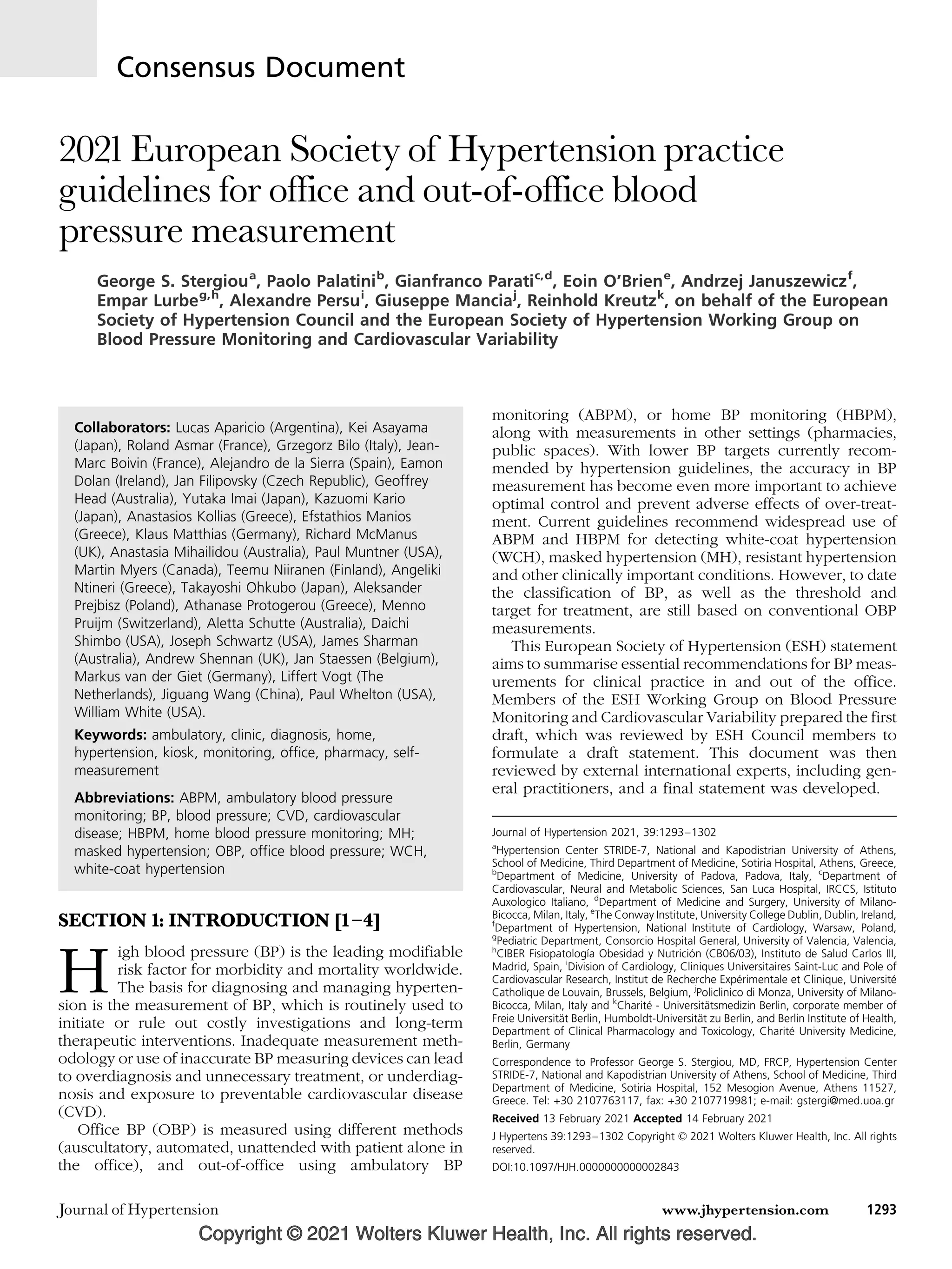 CARDIOLOGIA - Hypertension | PDF