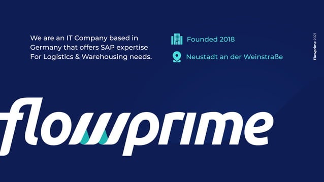 Bringing Silicon Valley to German Logistics & Beyond | Flowprime | PPT