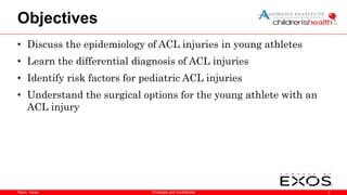 Pediatric ACL Injuries | PPTX