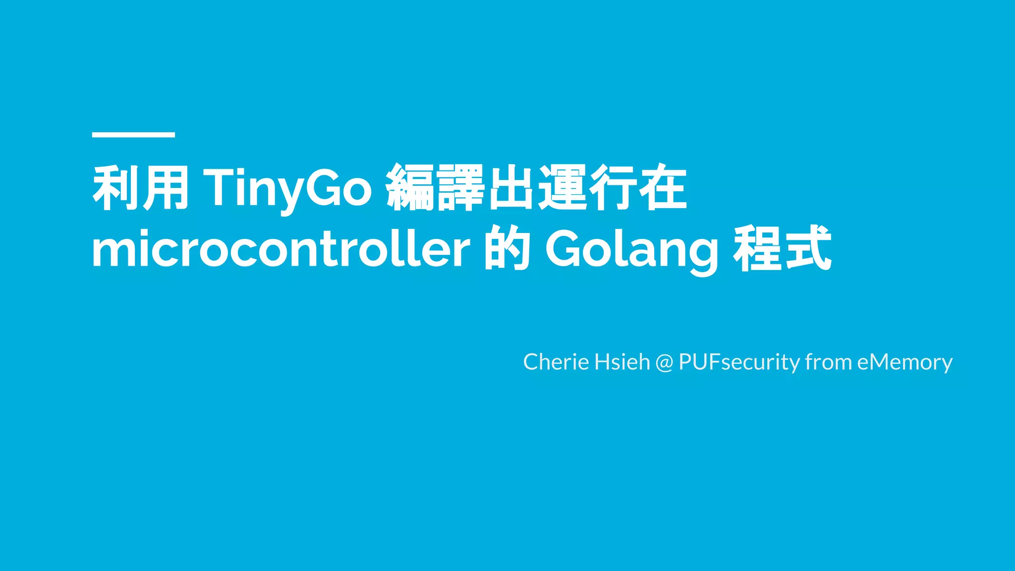 Run Go Applications On Pico Using Tinygo Ppt