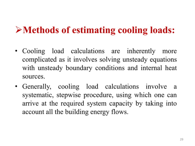 2021 heating and cooling loads | PPTX
