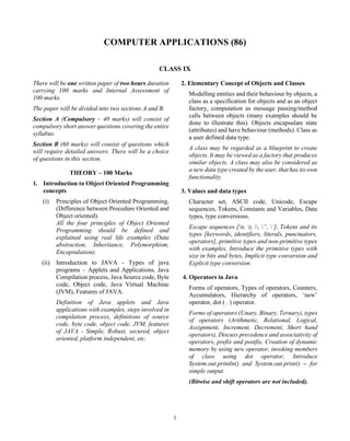 2021 icse reducedsylabiix-computer applications | PDF