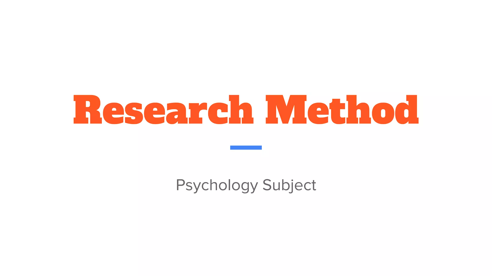 Research Method | PPT