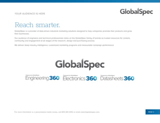 2021 Media Kit | GlobalSpec | PDF