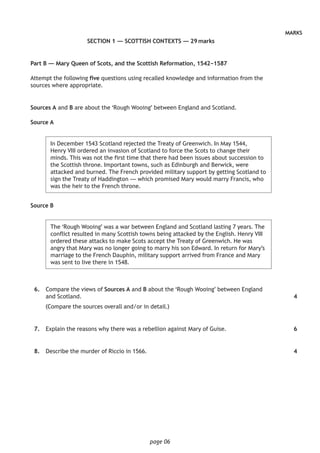 National 5 History exam - 2021 | PDF