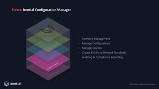 Modern Network Compliance: Introduction to Itential’s Configuration Manager | PPT