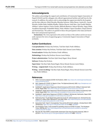 2021 p los-one-open-access | PDF | Mental Health | Diseases and Conditions