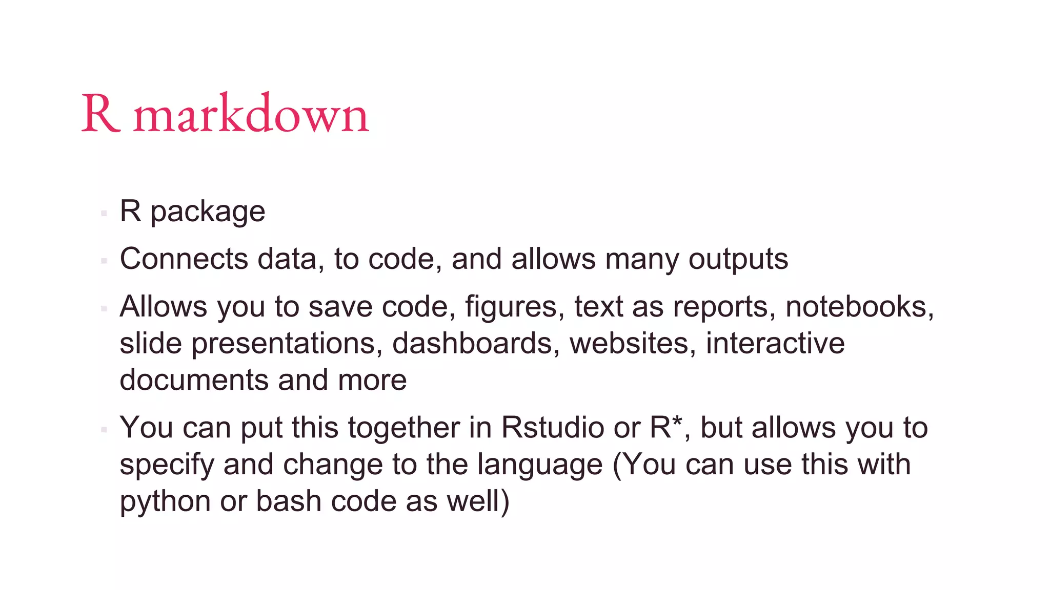 R markdown and Rmdformats | PPT | Free Download