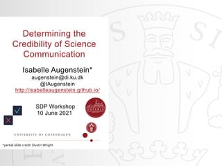 Determining the Credibility of Science Communication | PPT