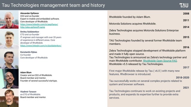 Tau Technologies intro | PPT