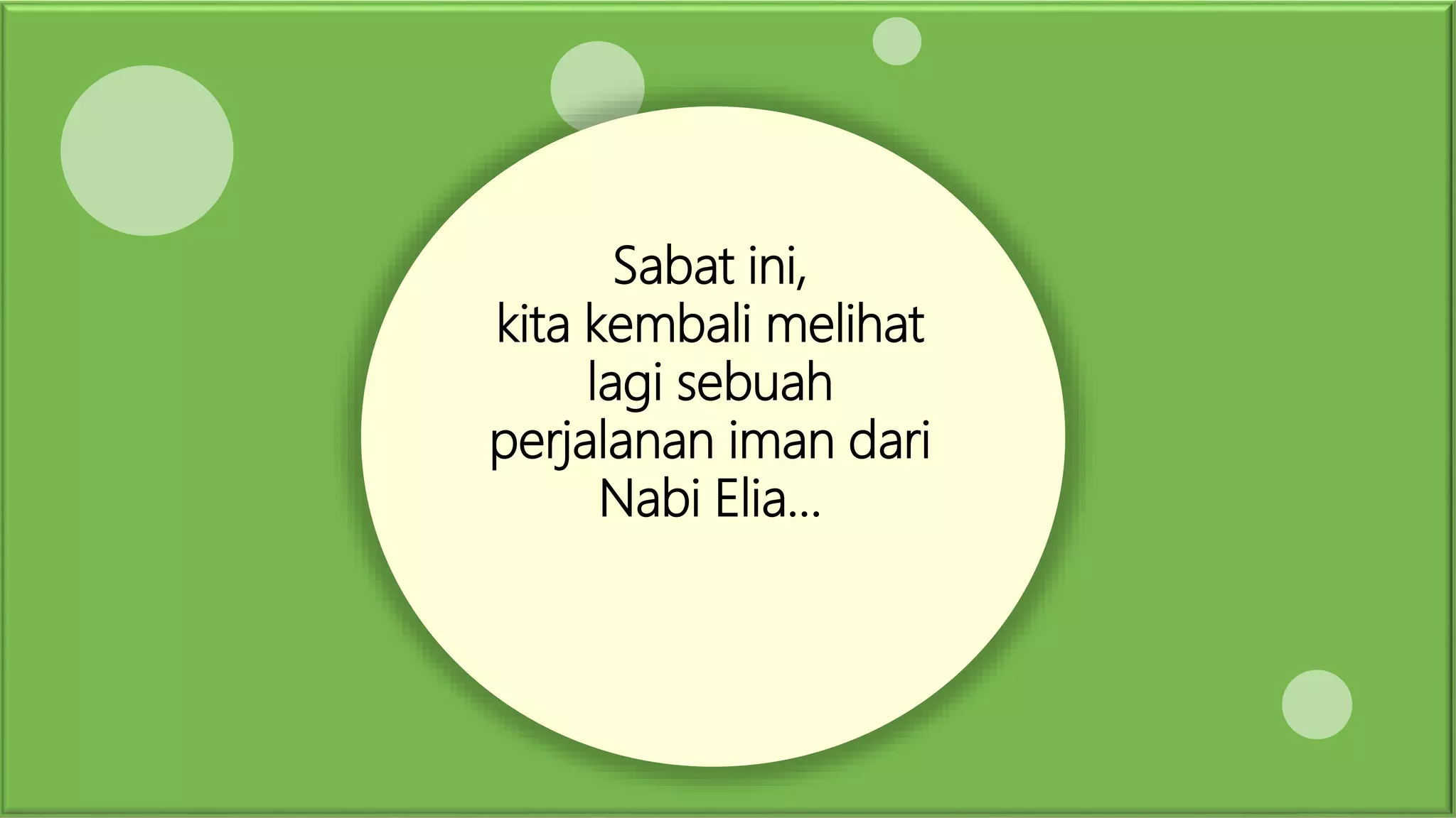 ELIA PERGI KE SARFAT | PPTX