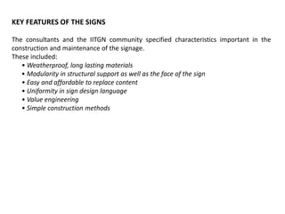 Signage study IIT GANDHINAGAR | PPTX