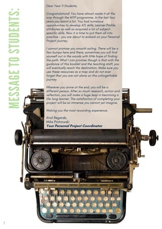 The Ultimate Personal Project Guide | PDF