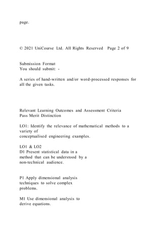 © 2021 UniCourse Ltd. All Rights Reserved Page 1 of 9 | DOCX | Educational Assessment | Education