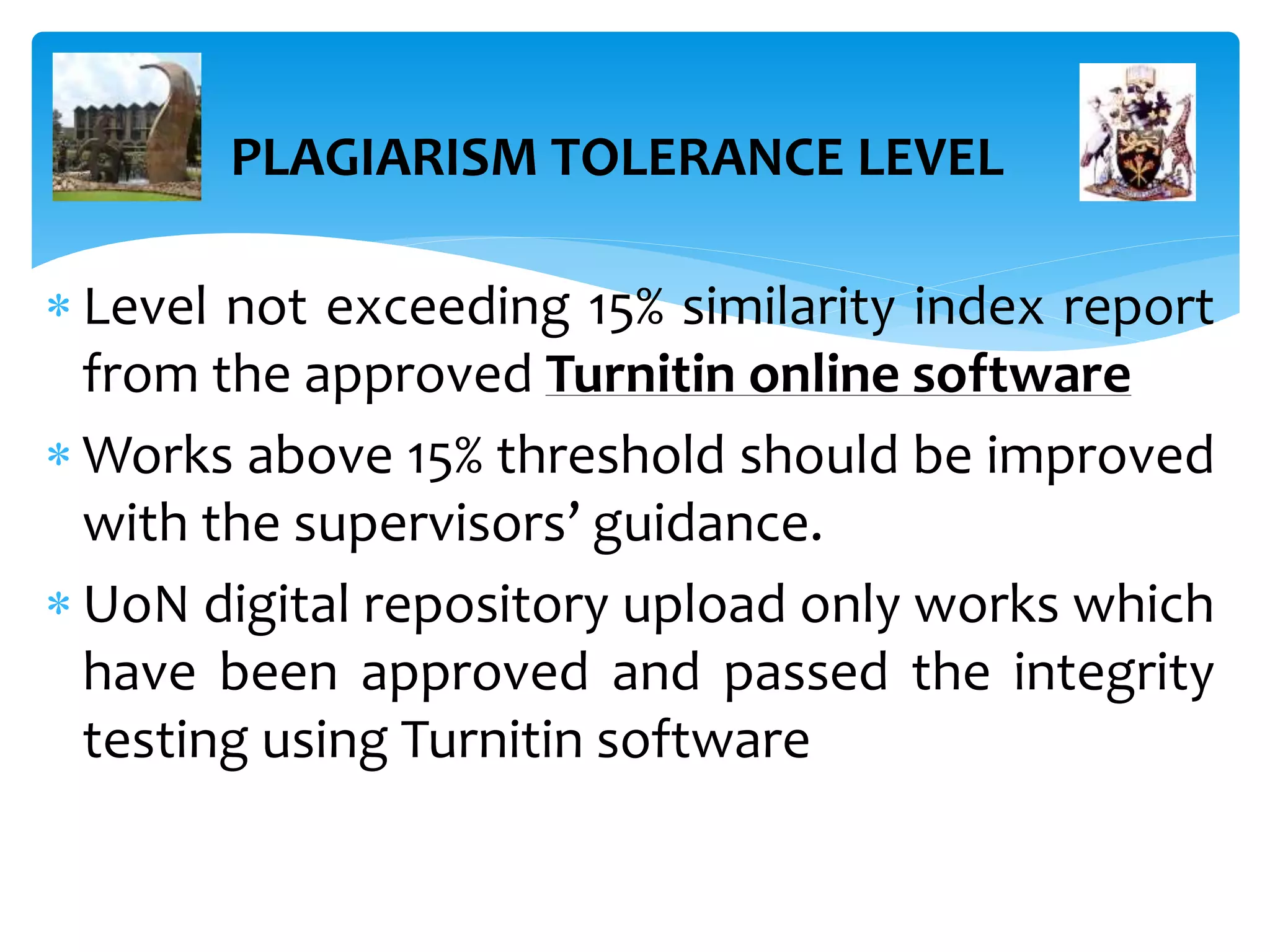 2021 UoN Turnitin Similarity Checker & Plagiarism Policy.pptx