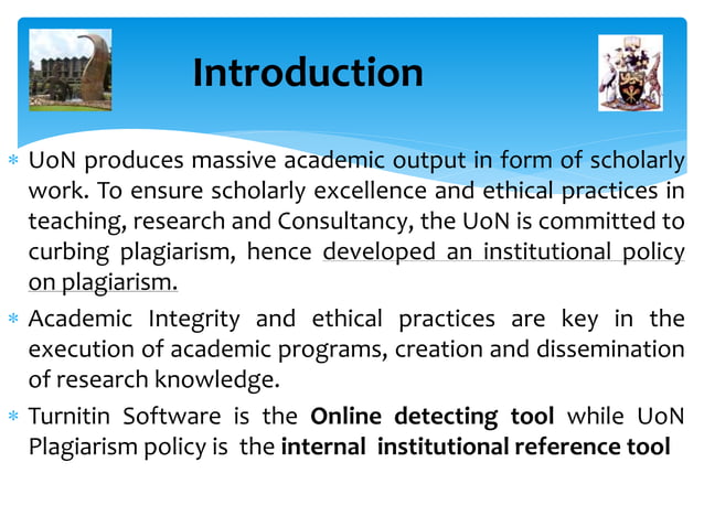 2021 UoN Turnitin Similarity Checker & Plagiarism Policy.pptx