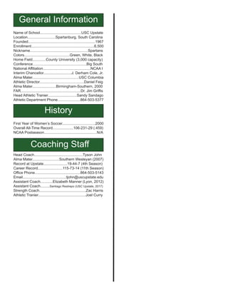 2021 USC Upstate Women's Soccer v Wofford | PDF