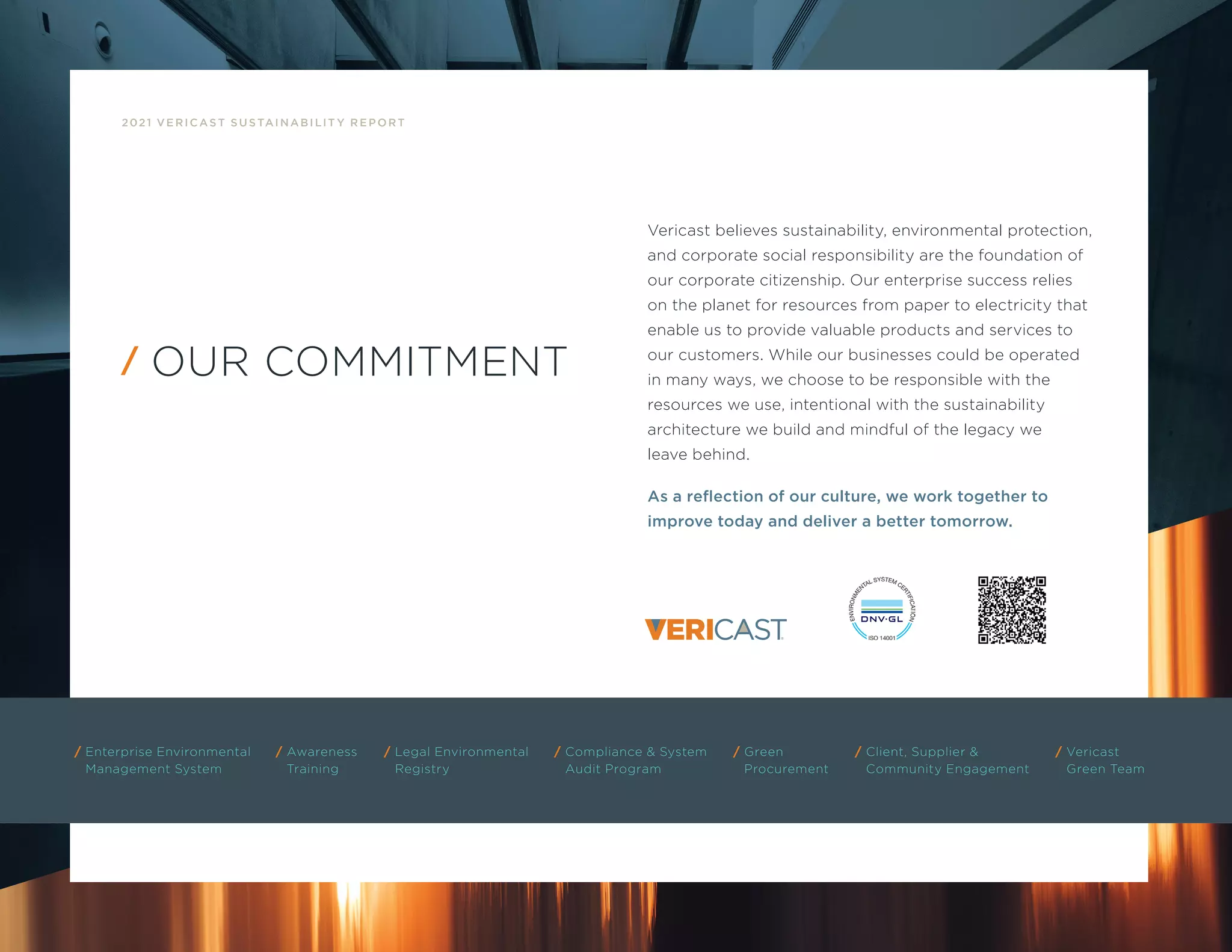 2021 Vericast Sustainability Report | PPT