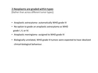 Summary of 2021 WHO Classification of CNS Tumors | PDF