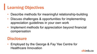 Showing Appreciation & Building Meaningful Relationships | PPT