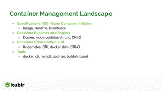 Container Runtimes and Tooling | PPT