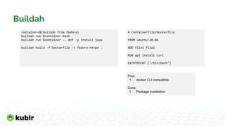 Container Runtimes and Tooling, v2 | PPT