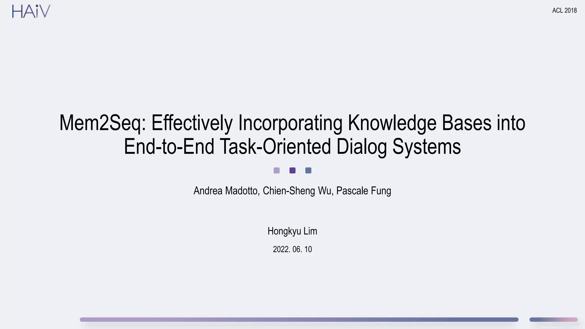 Mem2Seq: Effectively Incorporating Knowledge Bases into End-to-End Task-Oriented Dialog Systems ...
