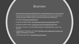 Workshop: het assessment als toetsvorm | PDF