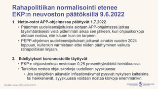 Pääjohtaja Olli Rehn: Sota sumentaa talouden näkymää – rahapolitiikan normalisointi etenee ...