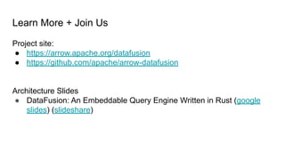2022-06-23 Apache Arrow and DataFusion_ Changing the Game for implementing Database systems.pdf ...