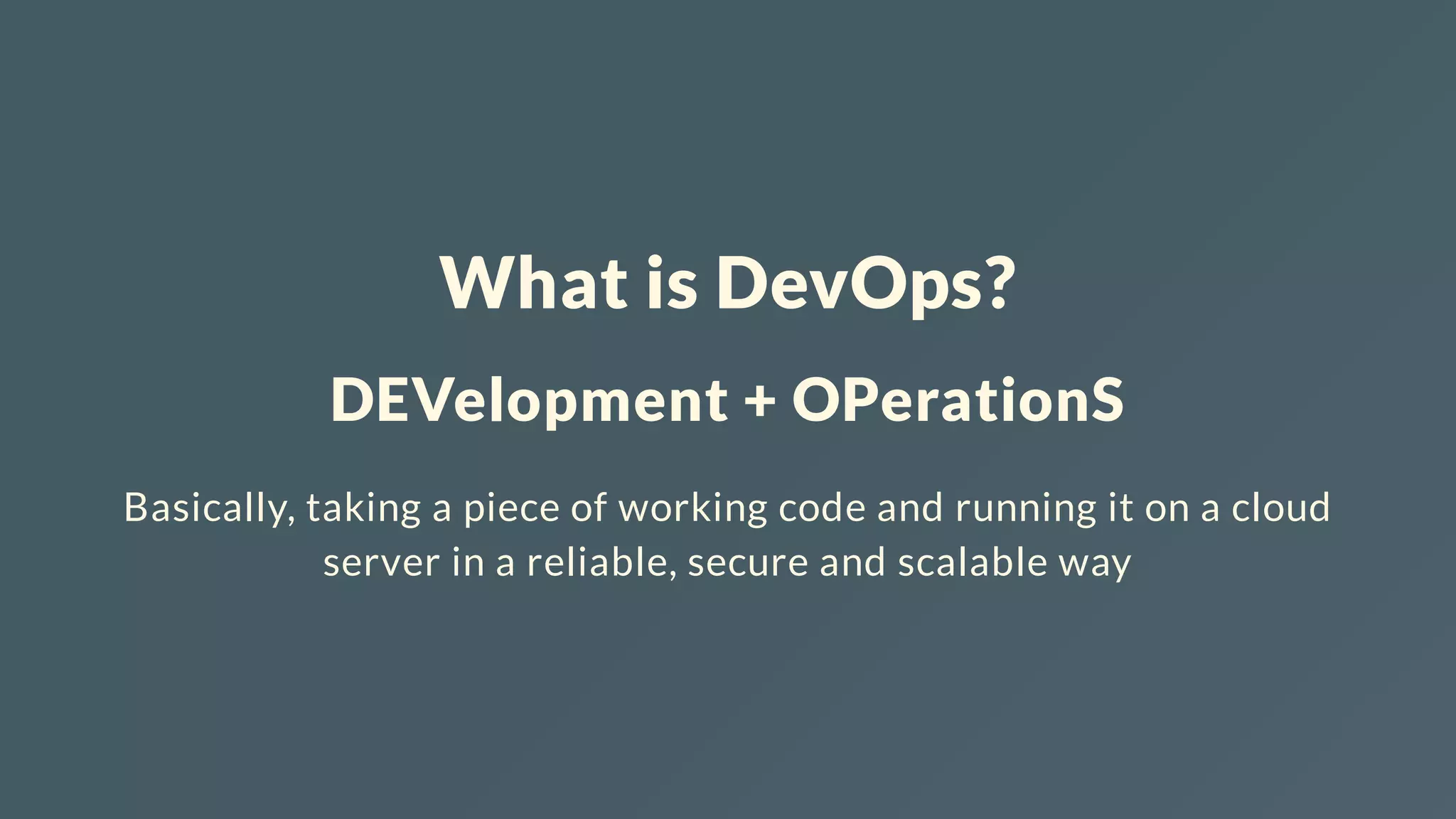 Introduction To DevOps Workshop @ New Horizon College | PPT